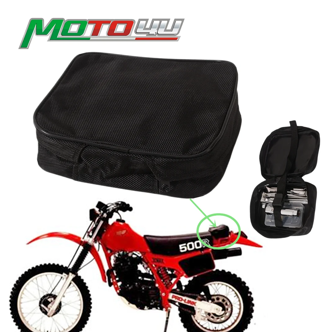 Universal Off-road Motorcycle Tool Bag Pouch Black For Honda XR CR XL ...