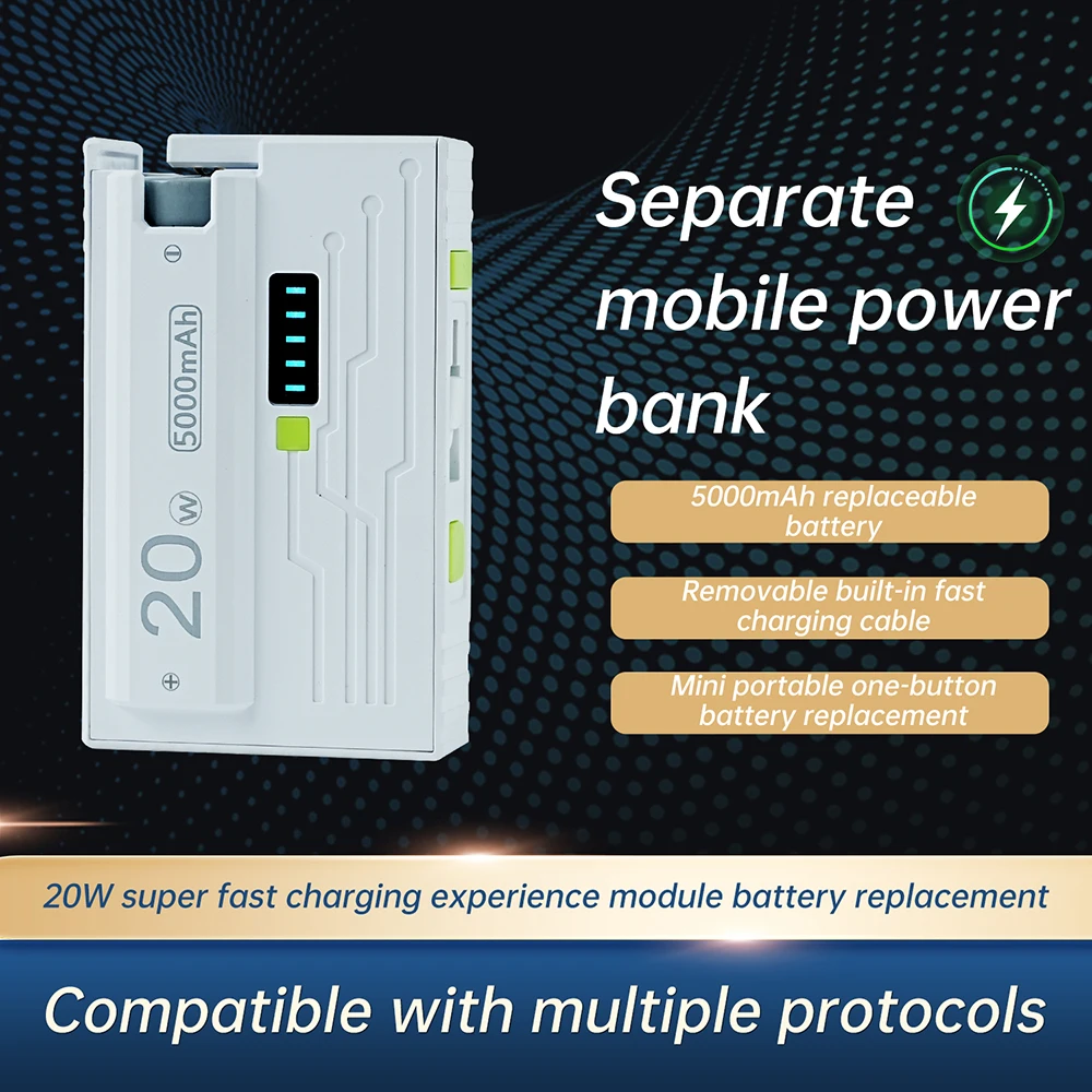 1*21700 Battery Box DIY Kit Battery Charger Case DIY Power Bank Box 20W ...