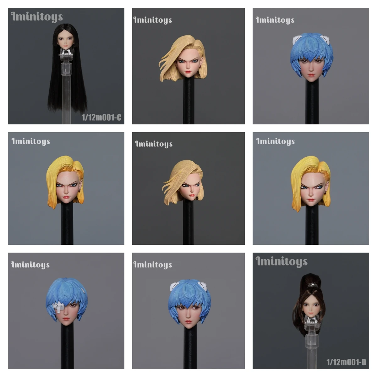 Iminitoys-M001-M004-M007-M0111-12-Sweet-Lori-Anime-Girl-Warrior-Ayanami ...