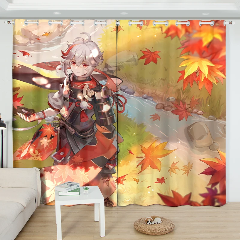 Anime Curtains Living Room | Anime Curtains Window | Curtains Anime ...