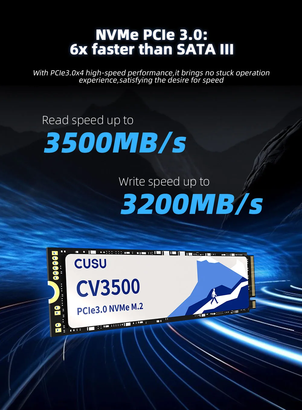 Generic Cusu NVMe SSD 256gb 512gb 1tb 2tb M.2 PCIe 2280 Solid State ssd ...