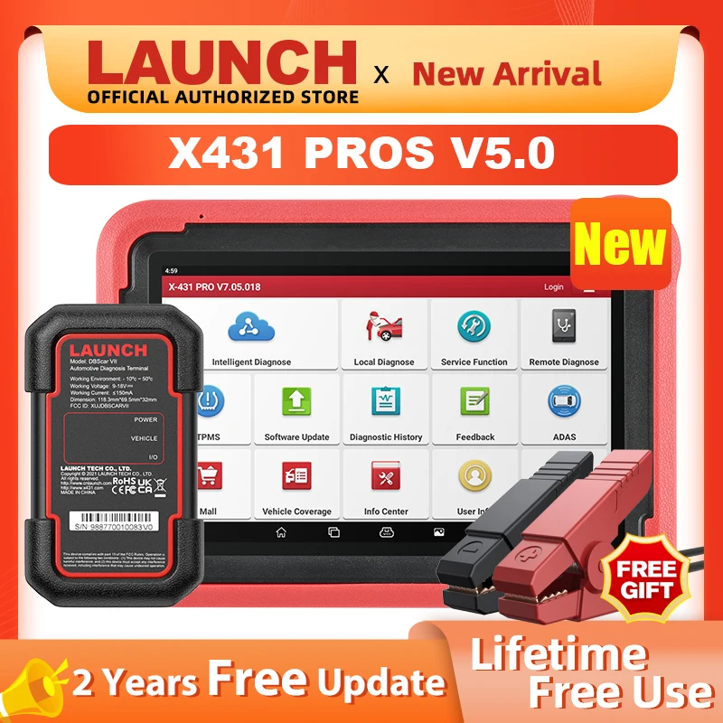 New-LAUNCH-X431-PROS-V-5-0-Car-Diagnostic-Tools-OBD2-Scanner-Diagnost ...