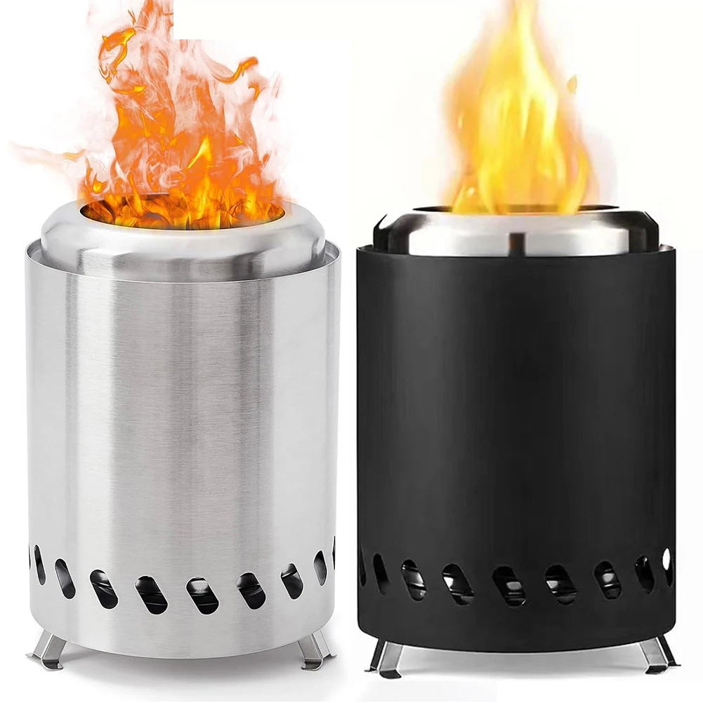 Outdoor Camping Table Smokeless Stove Stainless Steel Burner Heater ...
