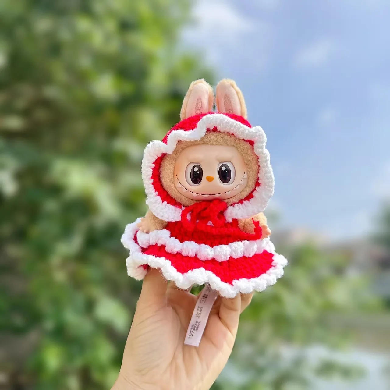 Only-clothes-second-generation-Labubu-doll-clothes-bow-little-red ...