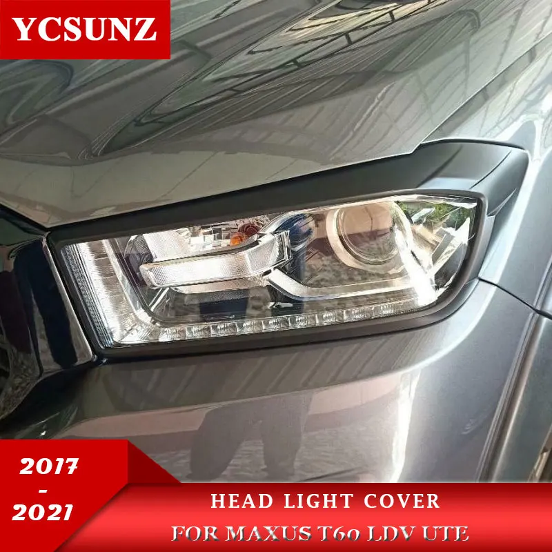 ABS Head Light Cover For Maxus T60 ldv ute 2017 2018 2019 2020 2021 ...