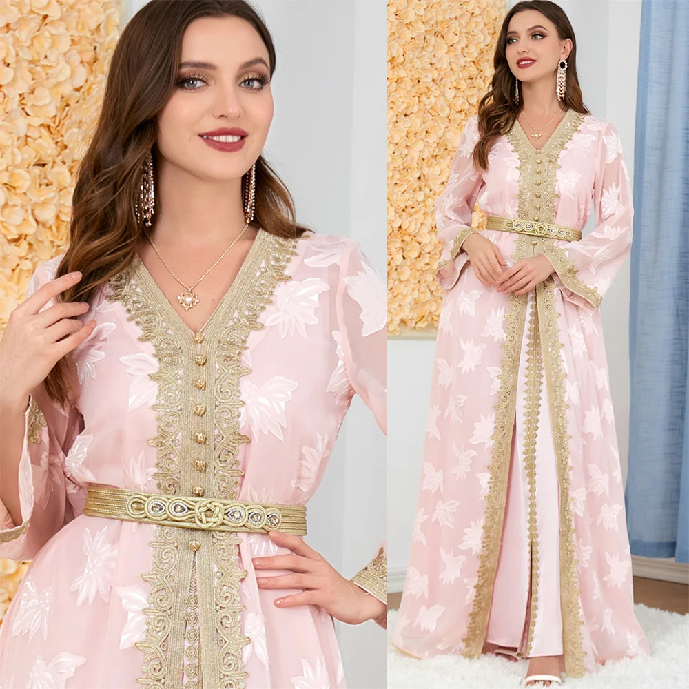 2-Piece-Moroccan-Kaftan-Muslim-Women-Evening-Party-Dresses-Set-Eid ...