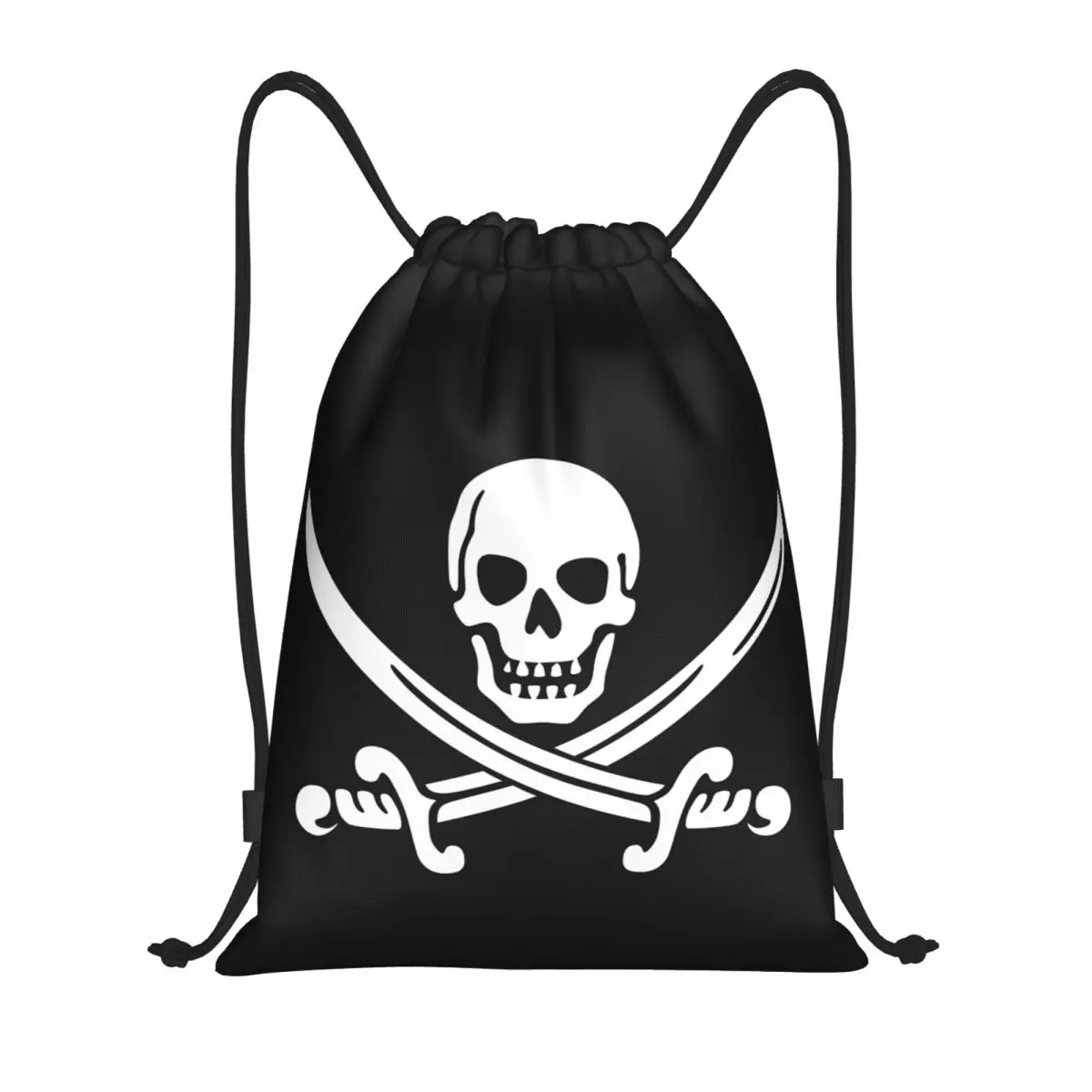 Jolly-Roger-Skull-Drawstring-Backpack-Women-Men-Sport-Gym-Sackpack ...