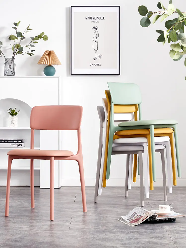 Nordic-Modern-Simple-Household-Plastic-Chair-Back-Dining-Chair-Network ...