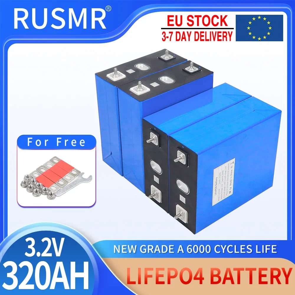 3-2V-320Ah-Lifepo4-Battery-6000-Cycles-Rechargeable-Batteries-DIY-RV-EV ...