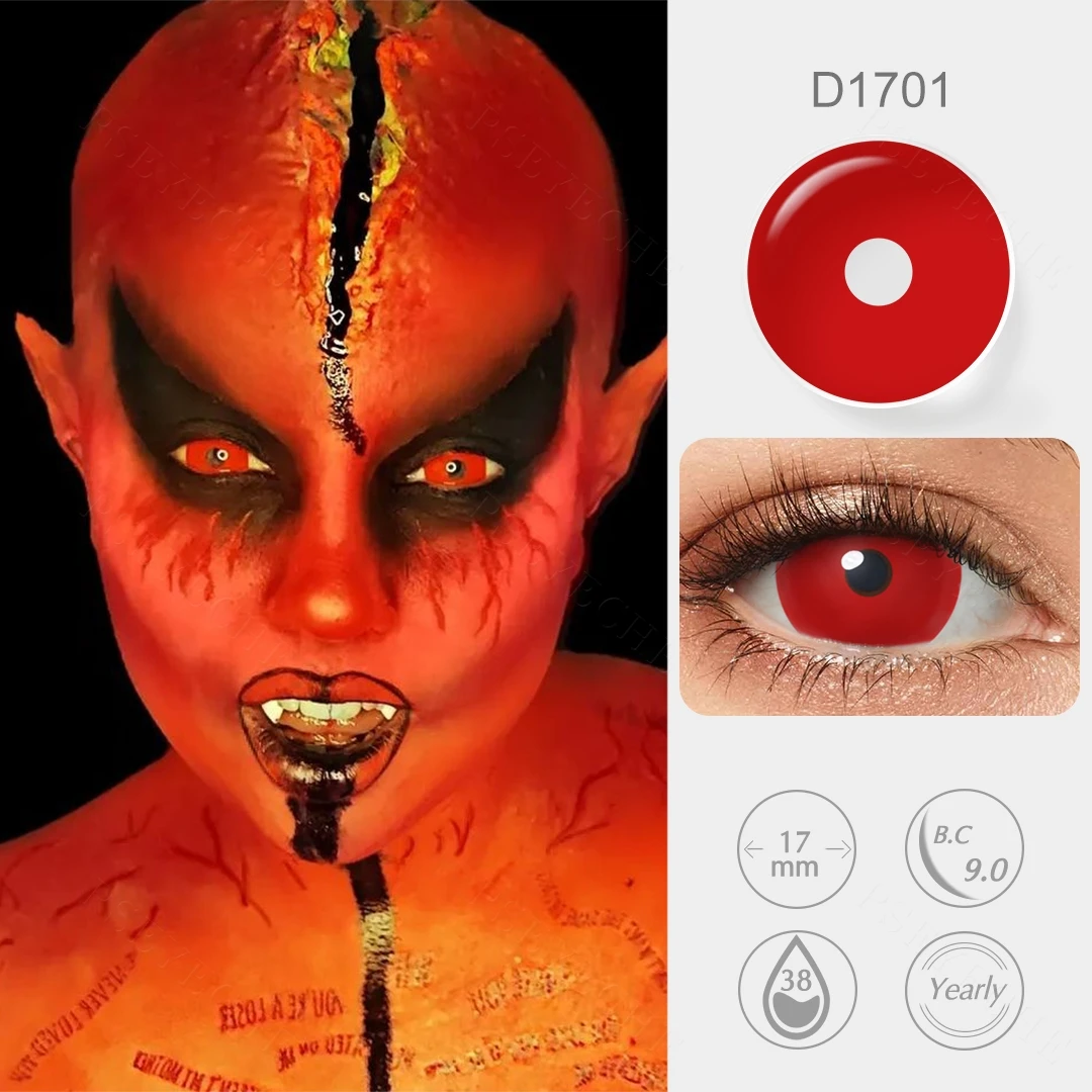 Scary Red Contact Lenses