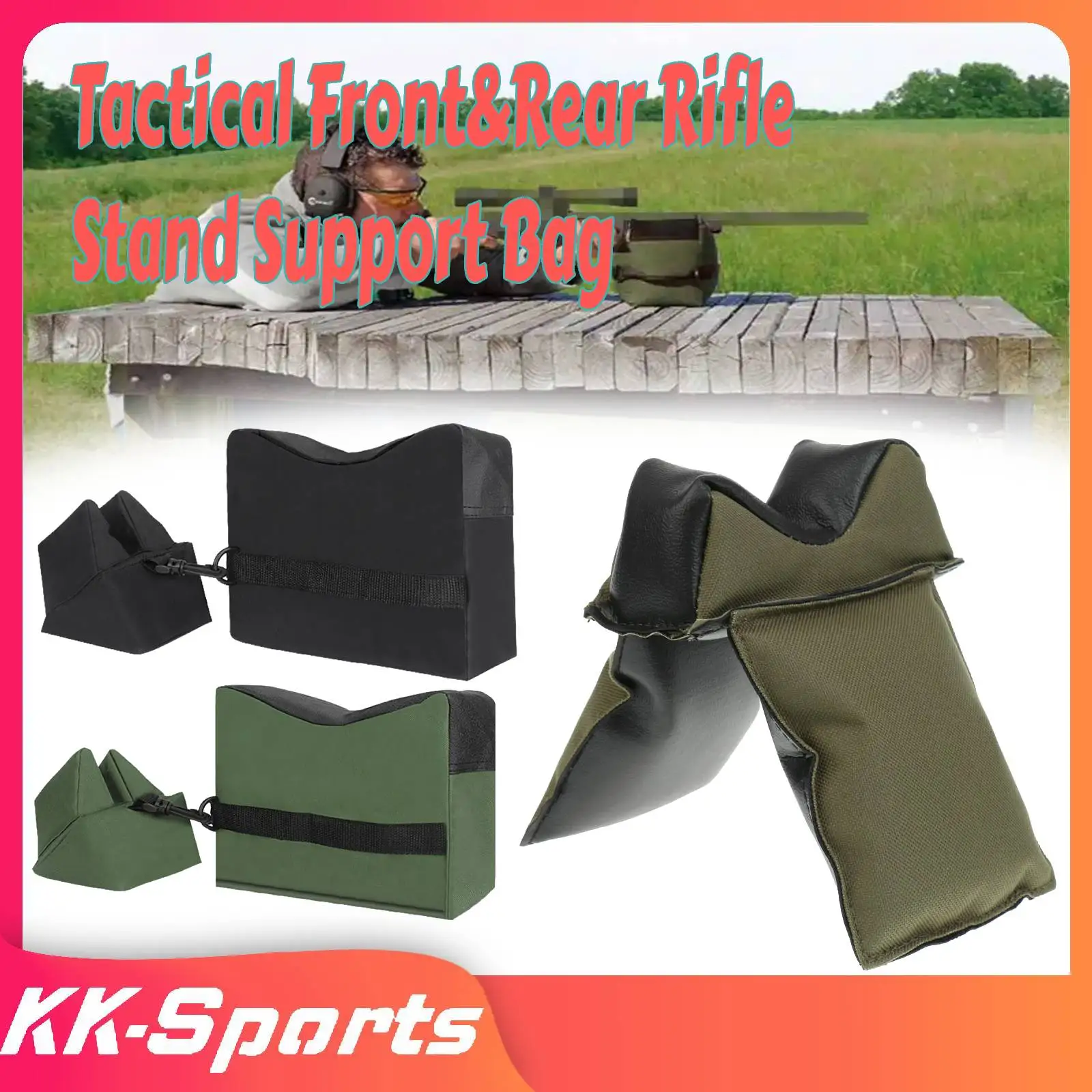 Shooting-Hunting-Tactical-Front-Rear-Rifle-Stand-Support-Bag-For ...