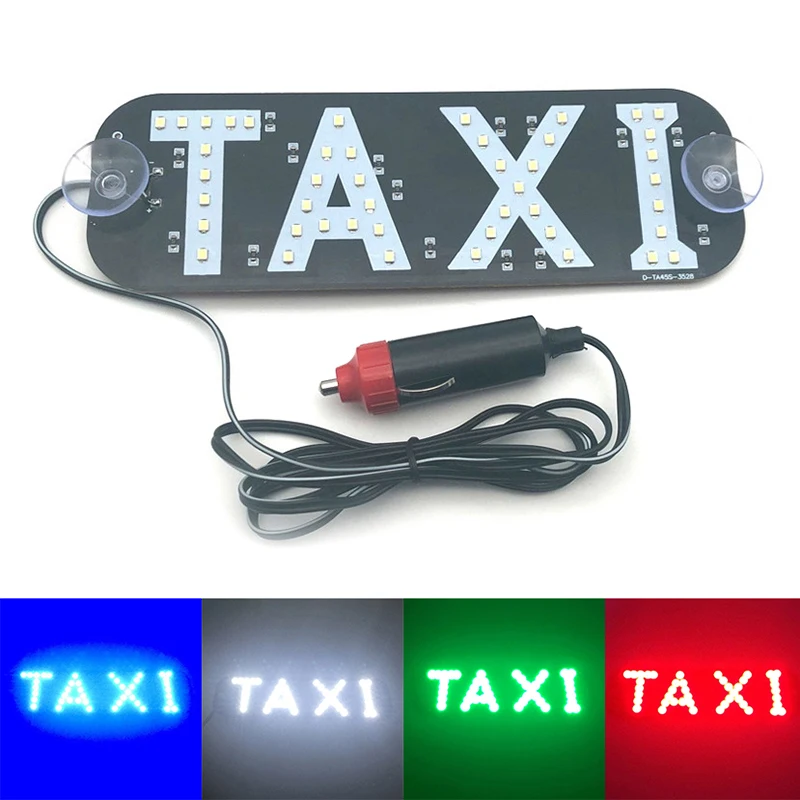 Taxi-Sign-LED-Indicator-Light-Panel-Sign-Warning-Light-Cigarette ...