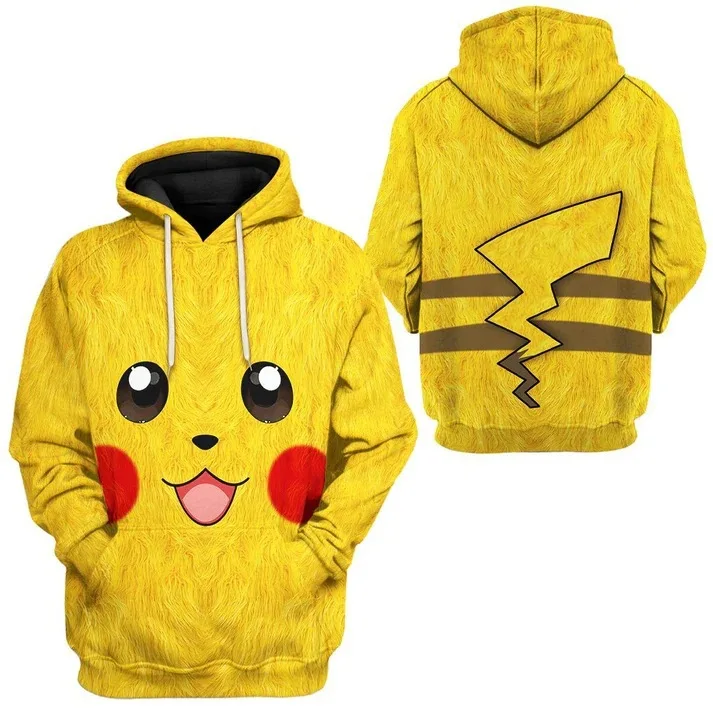 Anime Pokemon Pikachu Kawaii Sweatshirt - KawaiiMerch.com