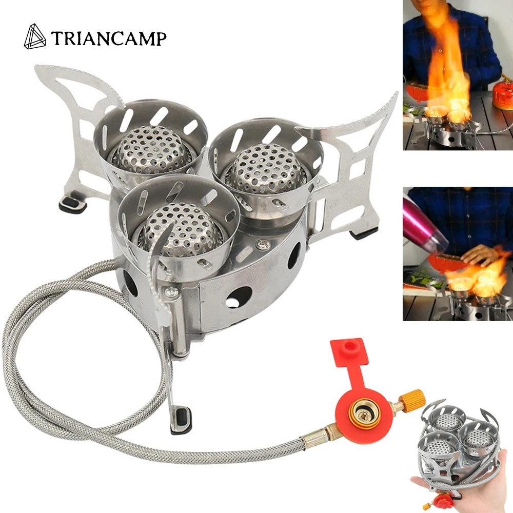 11000W Portable Camping Stove Outdoor Burner Strong Fire Heater ...