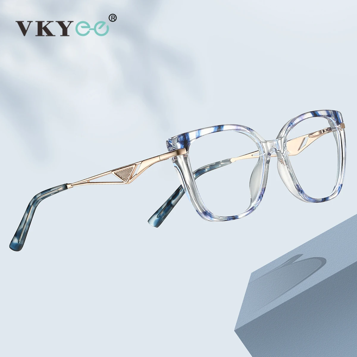 VICKI Women's Square Glasses Trend Multi-focus Photochromic Multi-color ...