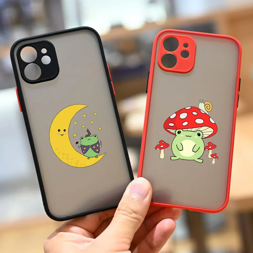 Funny Animal Frog Phone Case for For Iphone 15 14 13 12 MiNi 11 Pro X ...