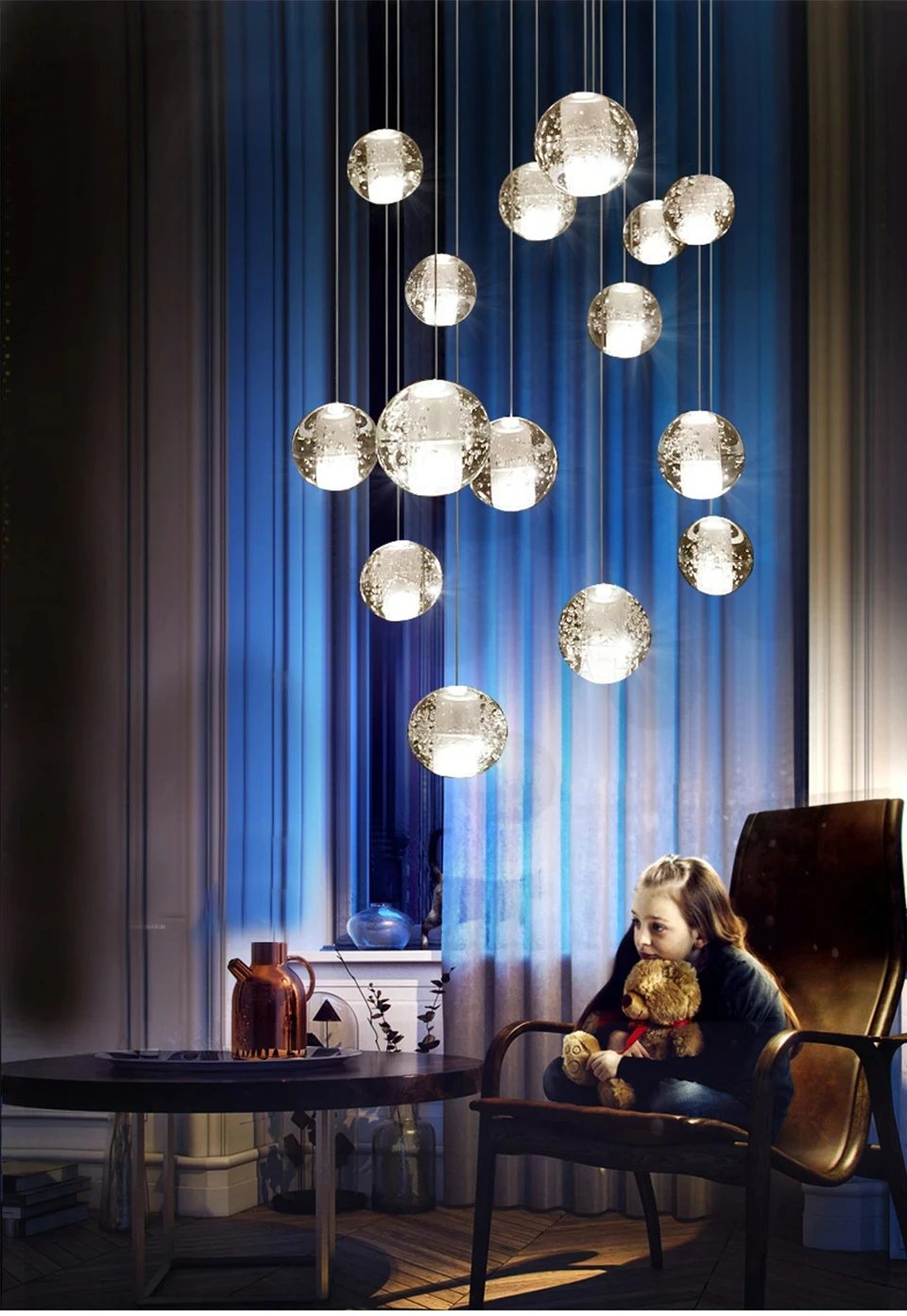 NYRA Crystal Ball Drop Chandelier – NYRALONDON