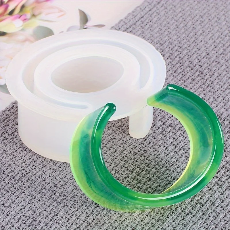 1pc C-Shaped Bangle Silicone Molds - Perfect for Epoxy Resin Casting ...