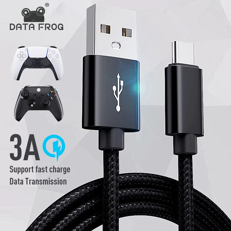 Data Frog 1m/2m/3m Charging Cable For Ps5/xbox Series S X Controller ...