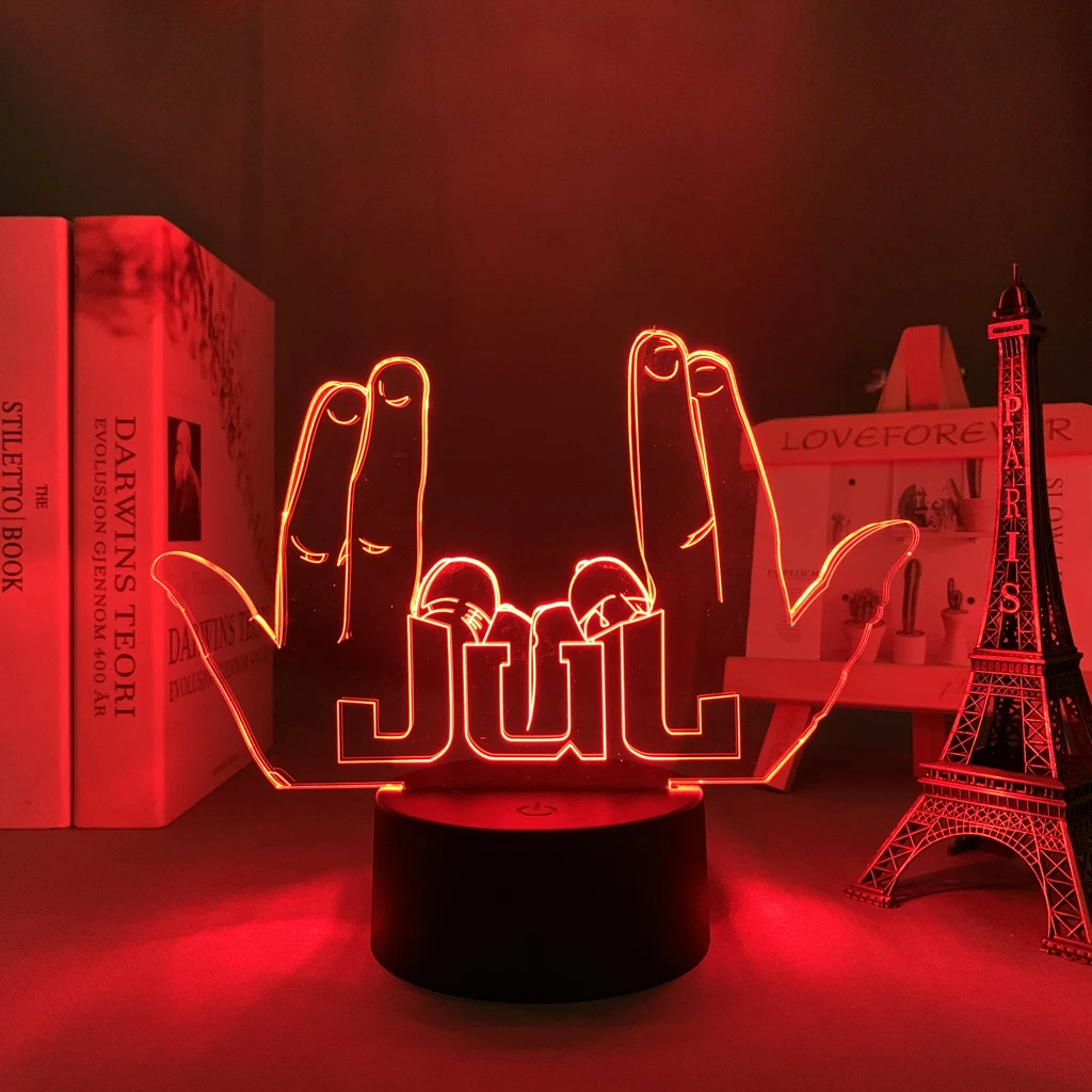 LED Night Light คนดัง JUL สำหรับแฟนๆห้องนอนตกแต่งโคมไฟวันเกิดของขวัญ ...