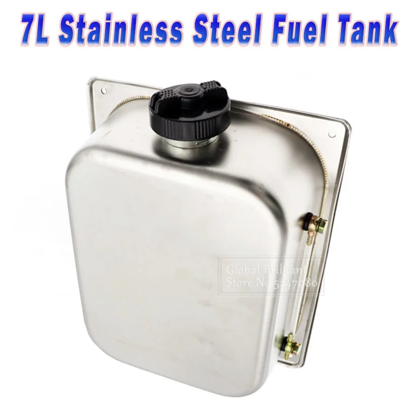 7L Stainless Steel Diesel Gasoline Petrol Fuel Tank Can Fit For Webasto ...