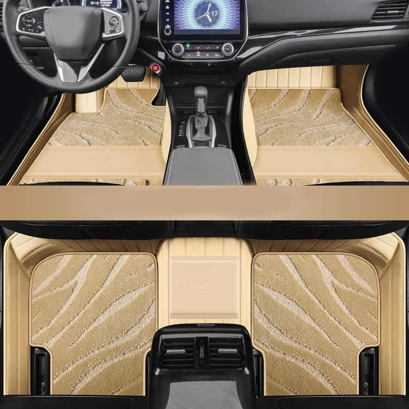 double layer Custom Car Floor Mats For Audi Q7 Auto Carpets Foot Coche ...