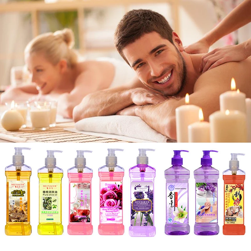 500ML Facial Body Massage Essential Oil Moisturizing Vegetable Oil Open ...