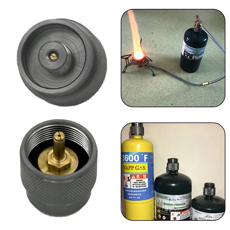 Aluminum-Outdoor-Camping-Stove-Gas-Tank-Adapter-Mapp-Gas-Tank-Adapter ...