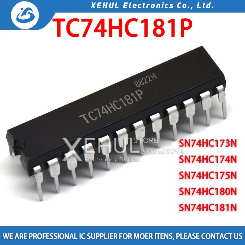 2-10PCS-SN74HC173N-SN74HC174N-SN74HC175N-SN74HC181N-SN74HC180N-DIP-74HC173-74HC174-74HC175 ...