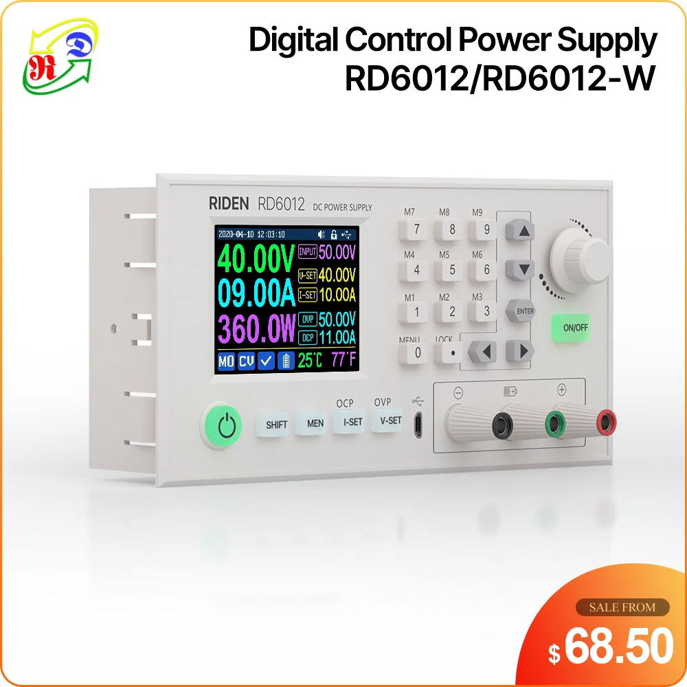RD-RD6012-RD6012W-USB-WiFi-DC-DC-Voltage-Step-down-Bench-Power-Supply ...
