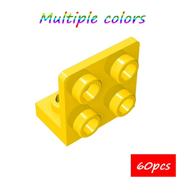 MOC 60PCS 99207 Bracket 1x2 Building Blocks Kit Inverted Plate Bricks ...