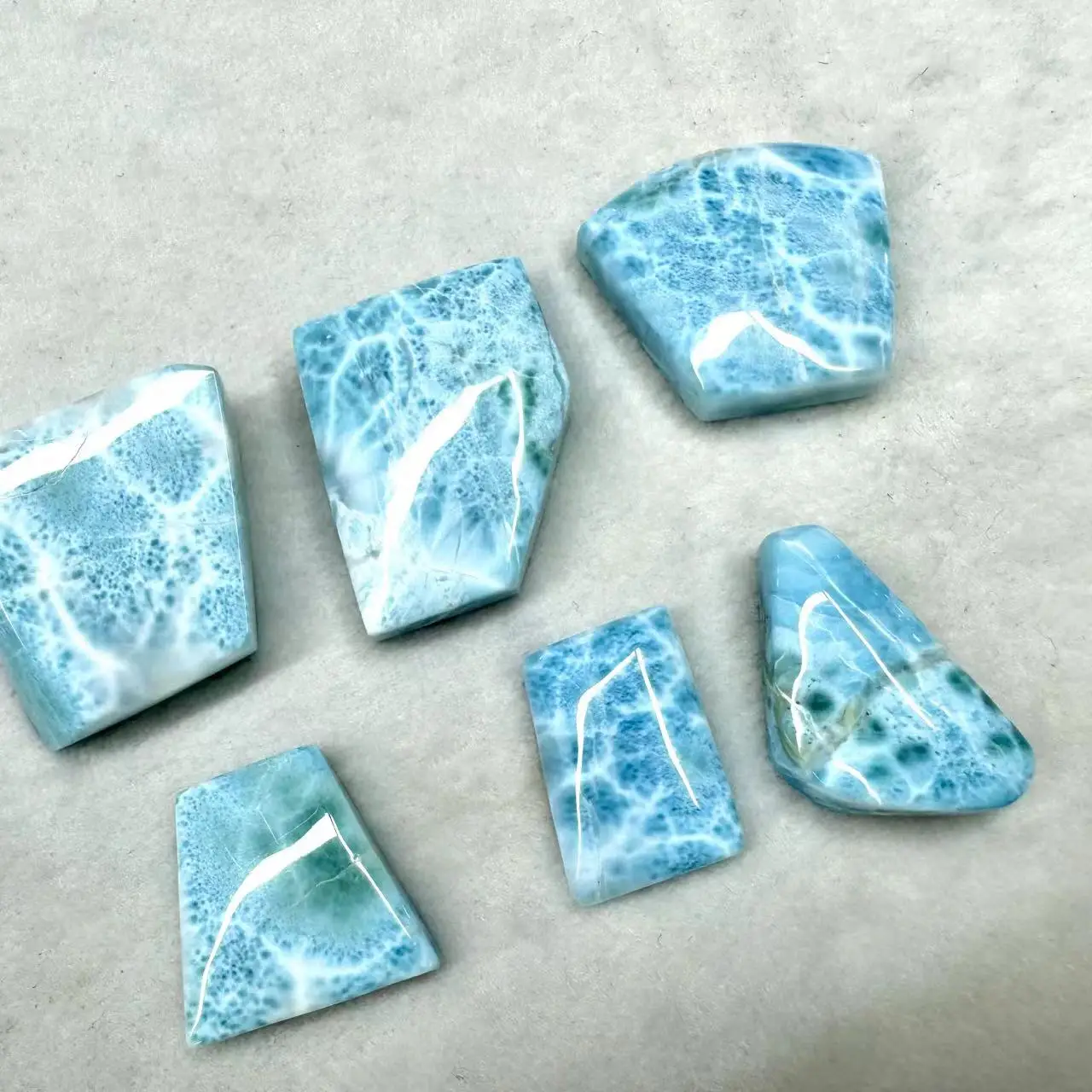 Natural-larimar-Copper-Pectolite-stone-beads-natural-gemstone-beads-DIY ...