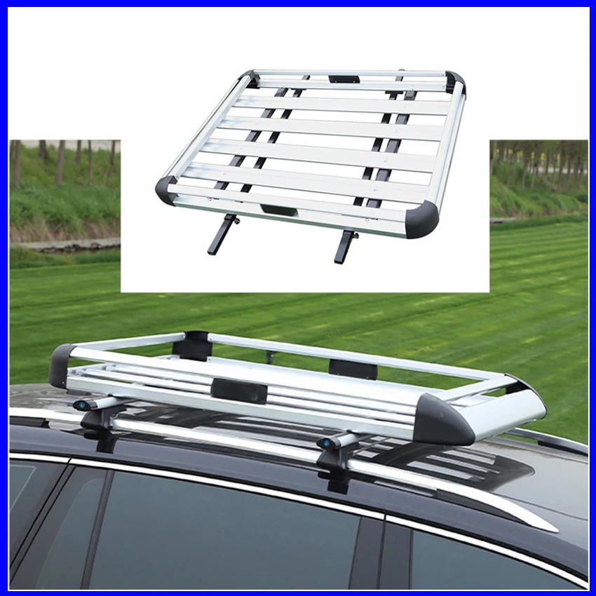 Universal-Car-Roof-Rack-Silver-Black-1-27-1-4-Double-Deck-Car-Roof-Rack ...