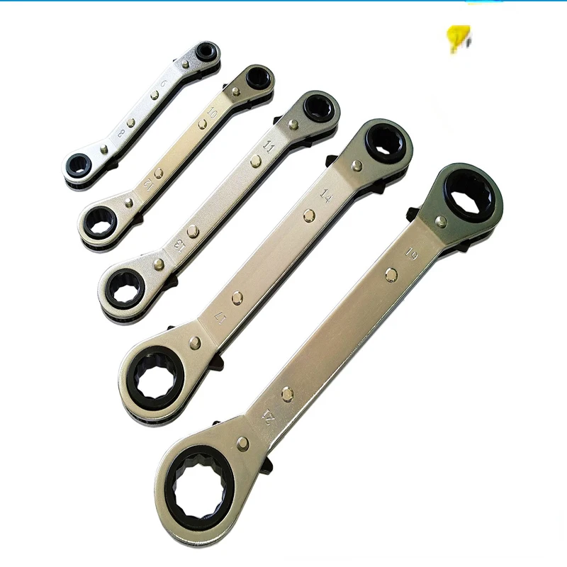 25 degree Double End ratchet wrench set Chromium-vanadium Steel Ratchet ...