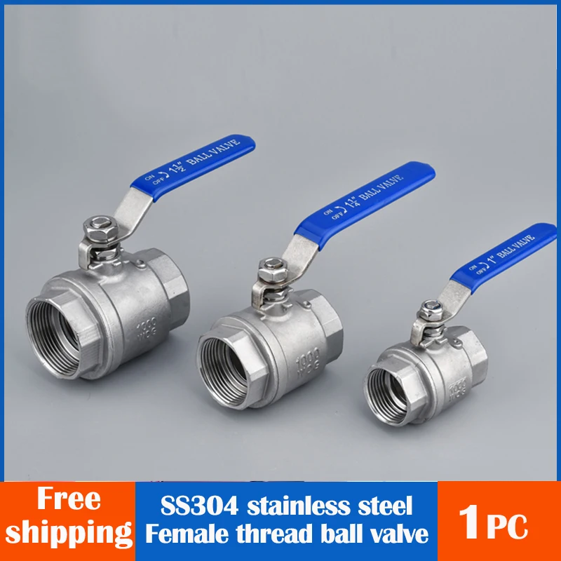BSPT NPT 1/4" 3/8" 1/2" 3/4" 1" 1-1/4" 2" Female Stainless Steel SS304 ...