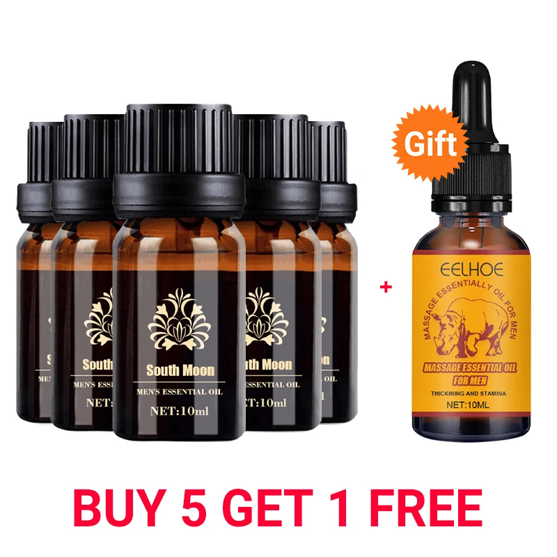 2-10Pcs Penis Thickening Growth Enlargement Oil for Men 18+ Big Dick ...