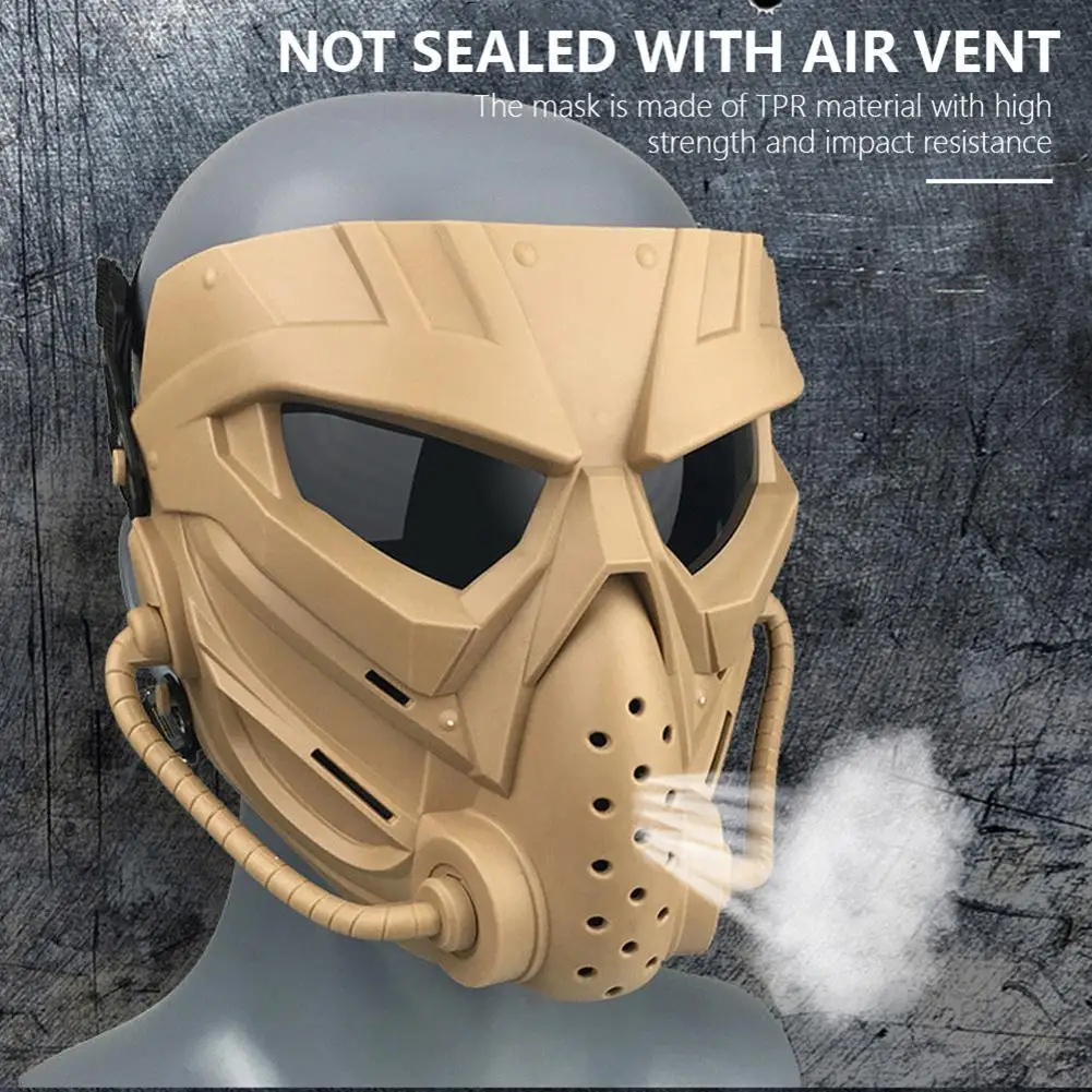 Protective Mask Tactical Full Face Cs Facemask Military Fan Equipment ...