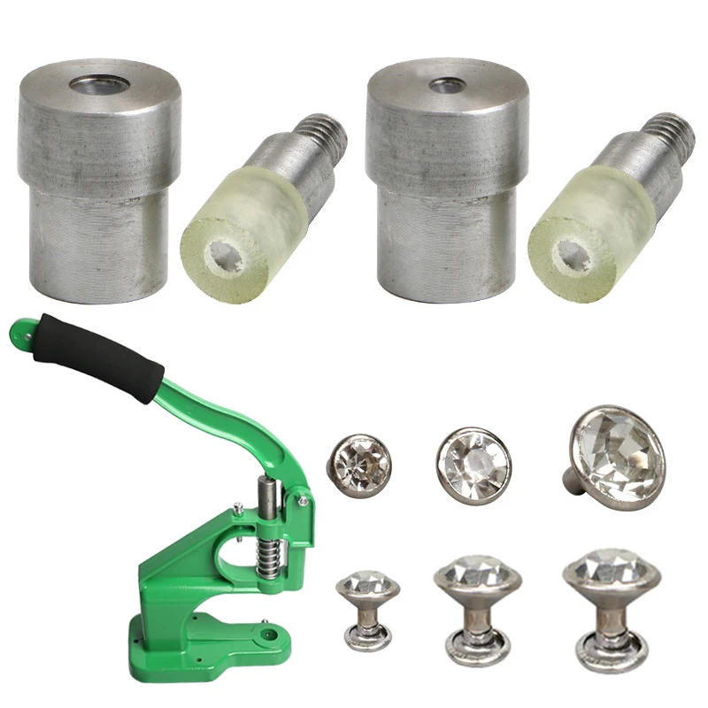 Crystal Rhinestone Double Caps Rivets Dies for Hand Press for DIY ...