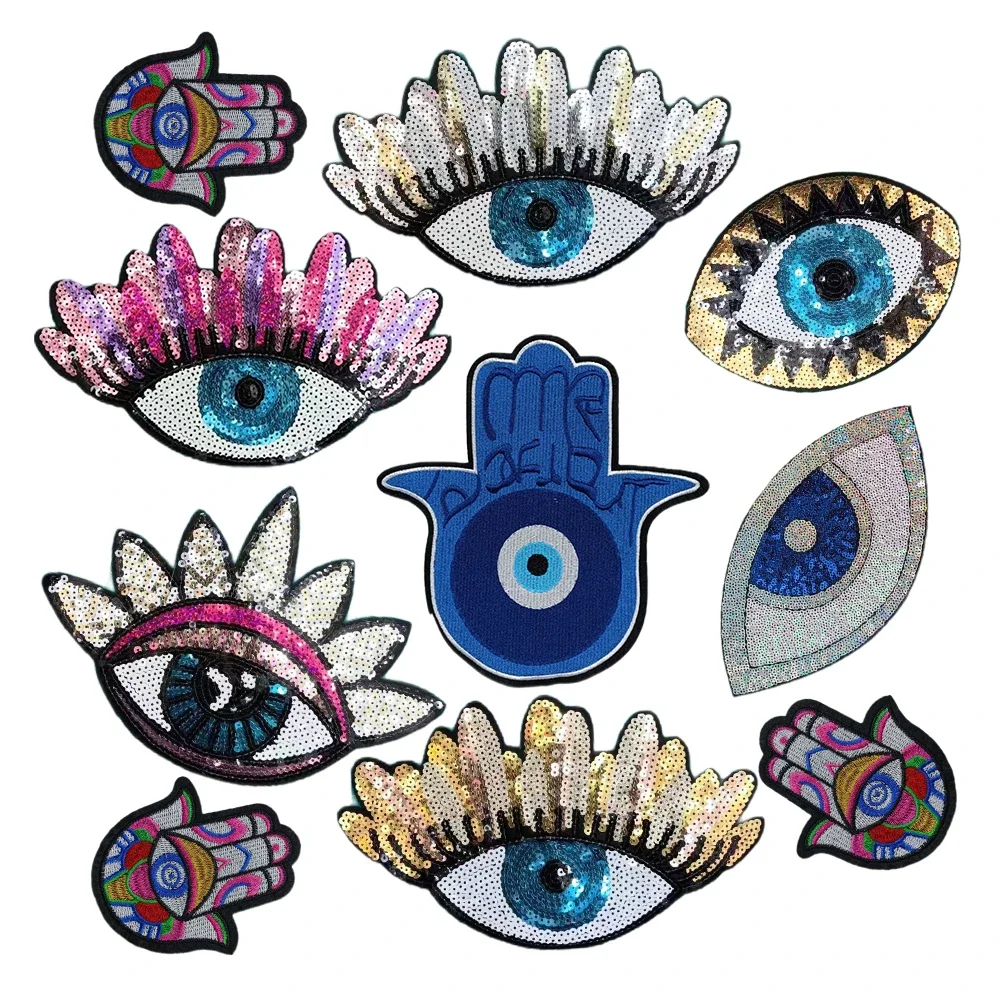 Fashionable-Embroidery-Patch-Mexican-Figure-Sequin-Patch-Eye-Bead ...