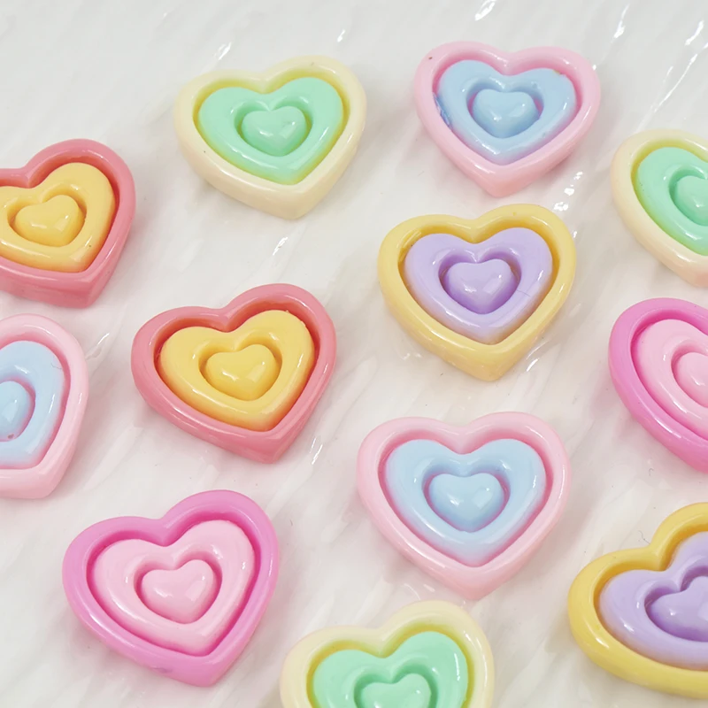 30pcs-Heart-Shape-Resin-Patch-DIY-Resin-Crafts-Decoration-Flatback ...