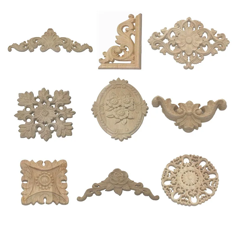 Decorative-Wood-Appliques-for-Furniture-Cabinet-Door-Natural-Wood ...