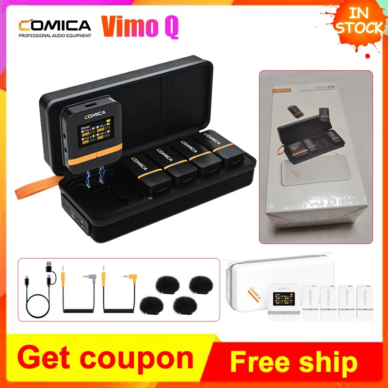 Comica-Vimo-Q-Wireless-Lavalier-Microphone-Four-Channel-Mini-Wireless ...