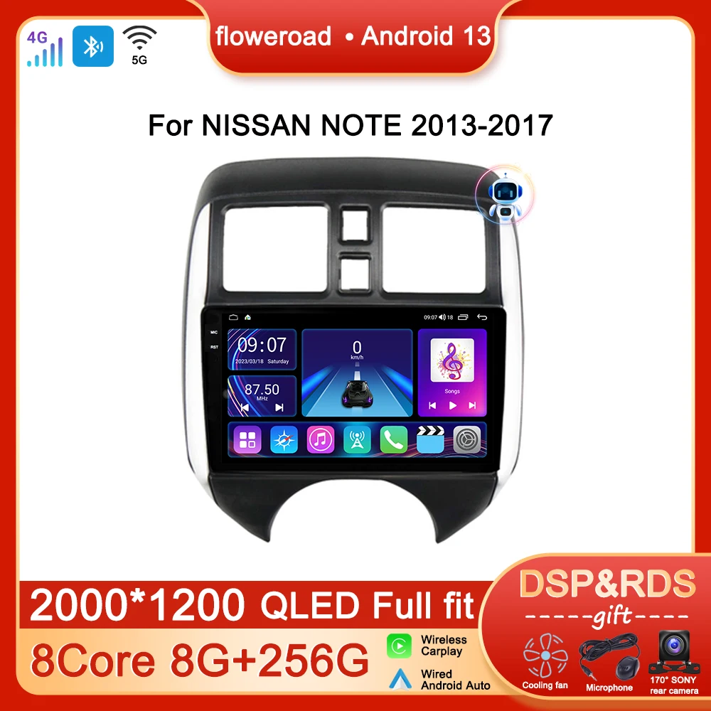 Head-Unit-Auto-Android-For-NISSAN-VERSA-NOTE-2013-2014-2015-2017-Car ...