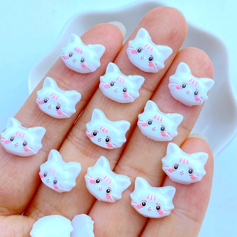40Pcs-New-Cute-9-12mm-Mini-Cat-Series-Resin-Flatback-Ornament-Jewelry ...
