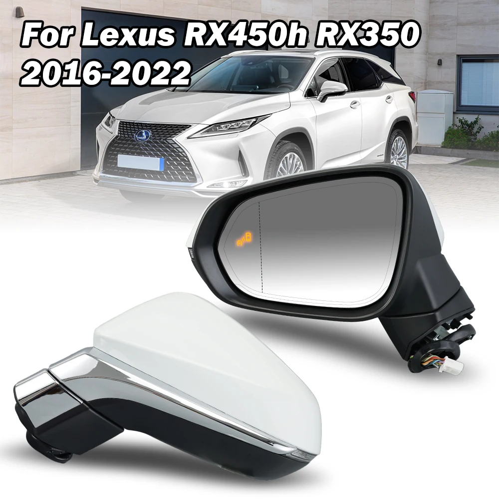 Side-Rearview-Mirror-Assembly-For-Lexus-RX450h-RX350-2016-2022-Blind ...