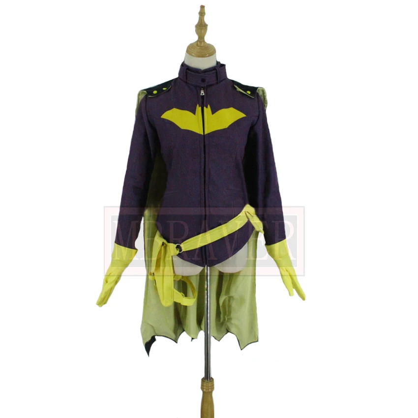 Superhero Barbara Gordon Cospaly Batgirl Uniform Outfit Costume ...