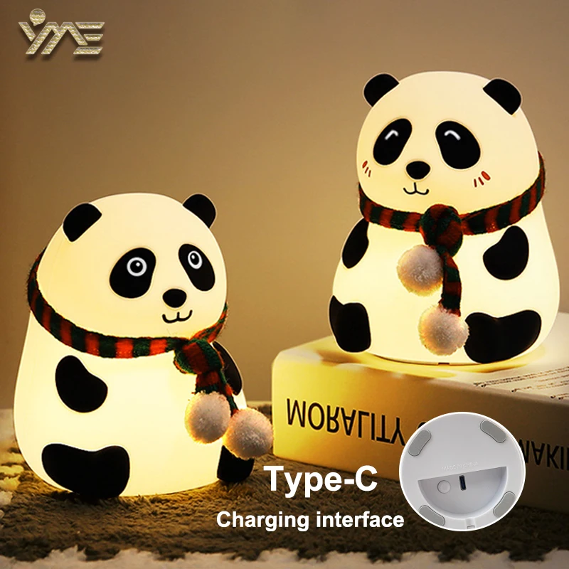 New-Mini-Panda-Small-Night-Light-Creative-Living-Room-Cute-Panda-Pat-3 ...