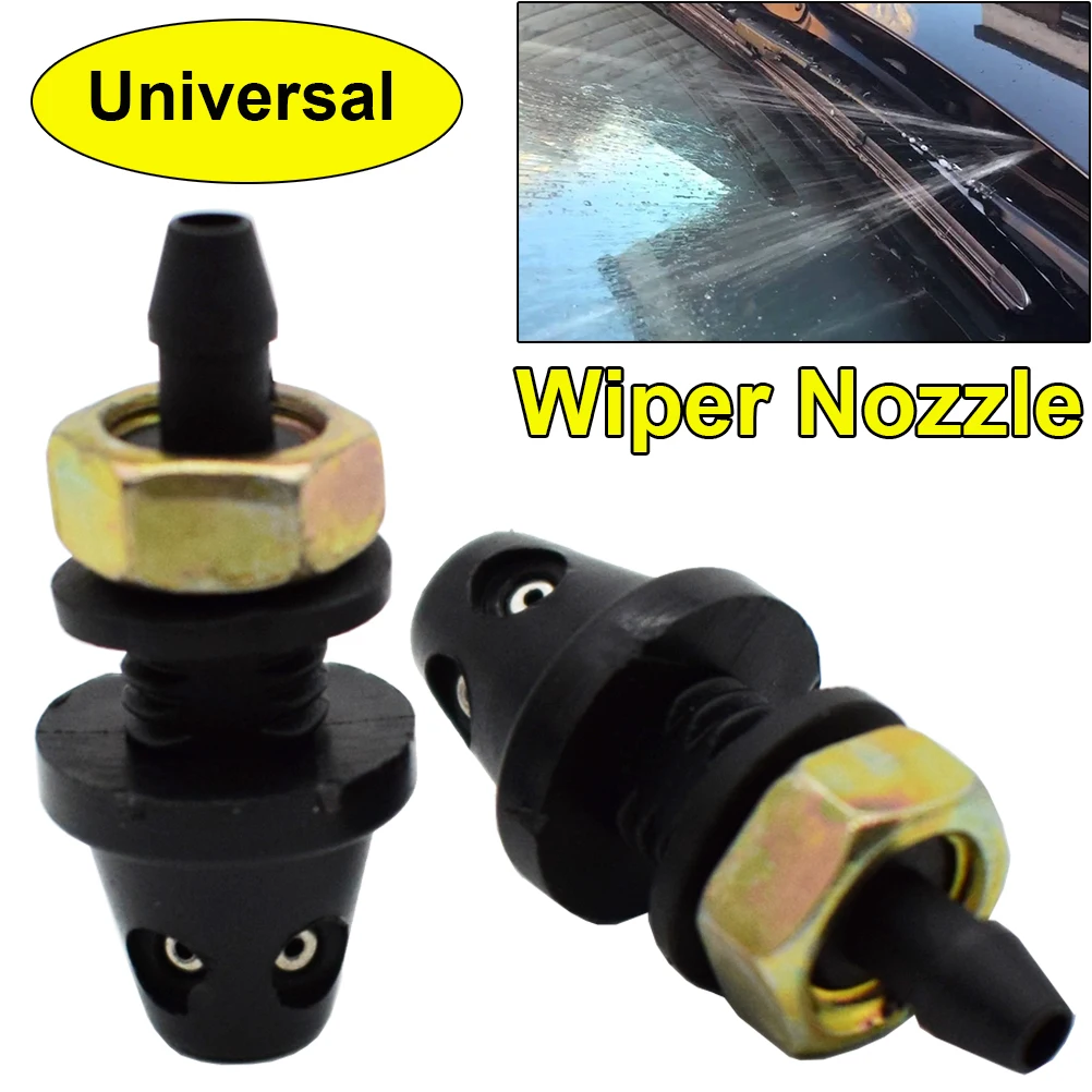 2X-Universal-Car-Front-Window-Windshield-Washer-Wiper-Nozzles-Jet ...
