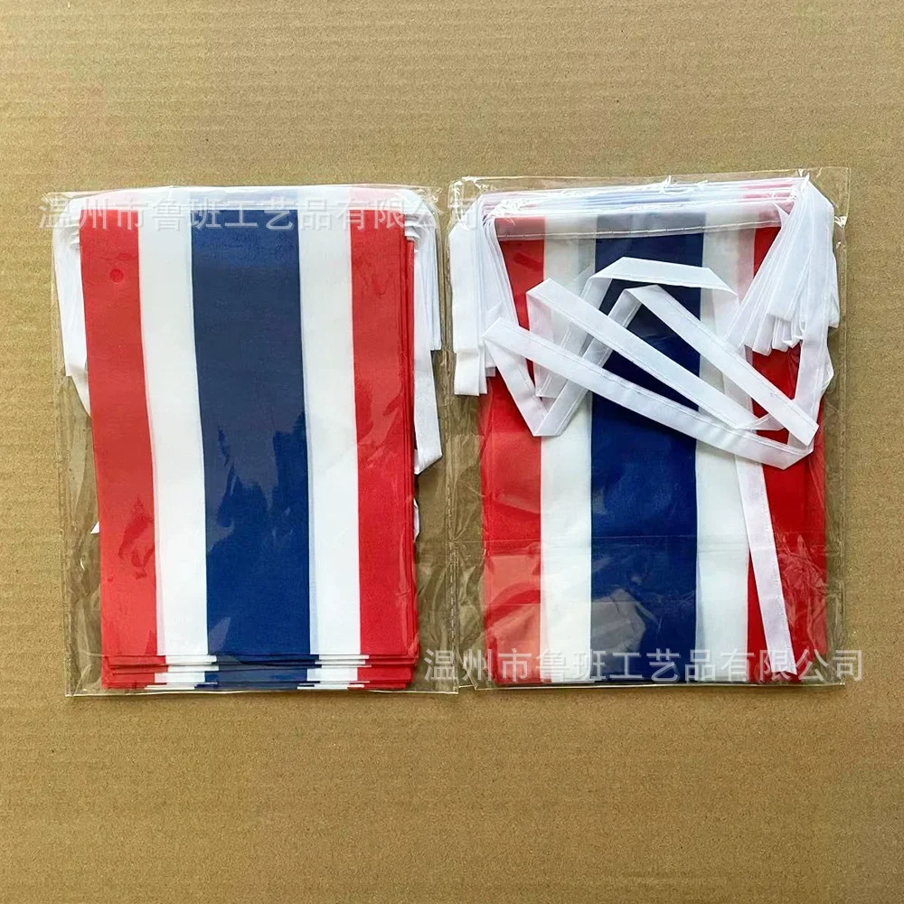 TIKI FLAG 20pcs/lot Thailand bunting flags 14x21cm Pennant Thailand ...