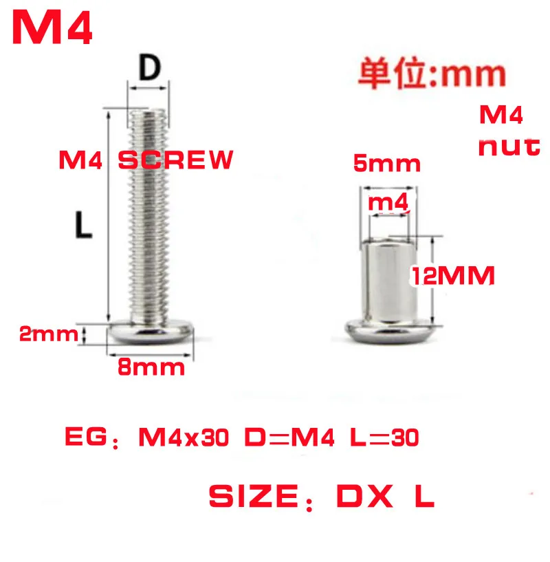 VIS,M6X45 with nut--Vis à tête hexagonale en acier inoxydable M4 M5 M6 ...